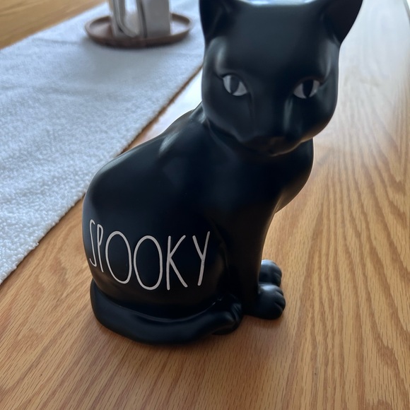 Rae Dunn | Holiday | Black Cat Figurine With Spooky Text | Poshmark